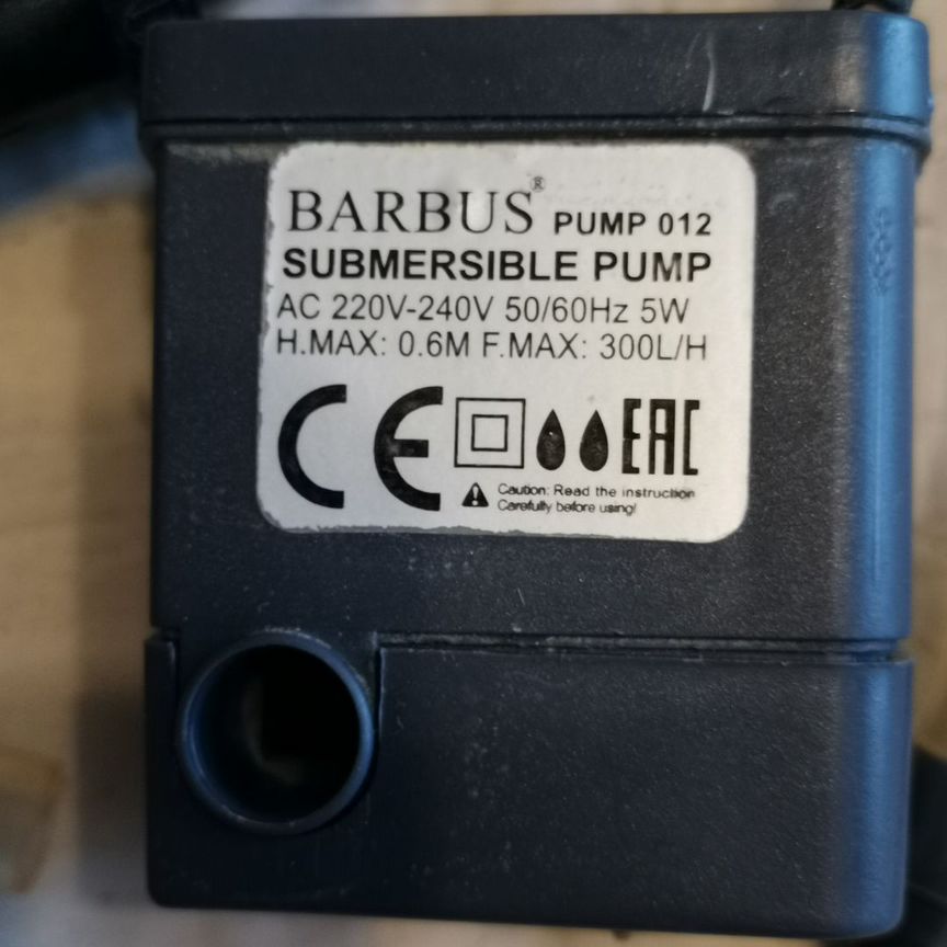 Помпа насос для аквариума Barbus