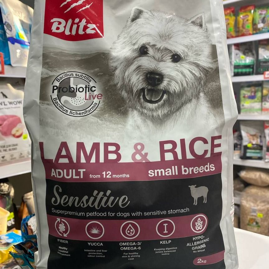 Корм для мелких собак Blitz