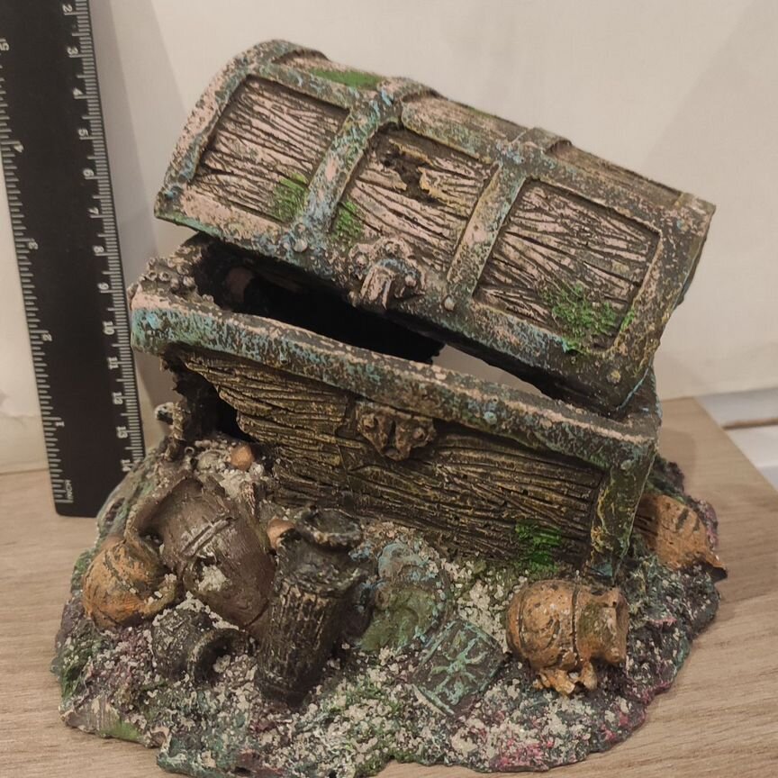 Грот сундук для аквариума