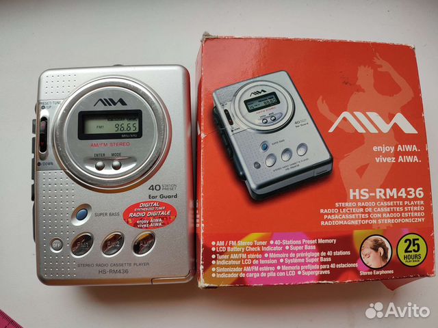 Портативный кассетный плеер Aiwa HS-RM436 купить в Ярославле | Электроника | Авито