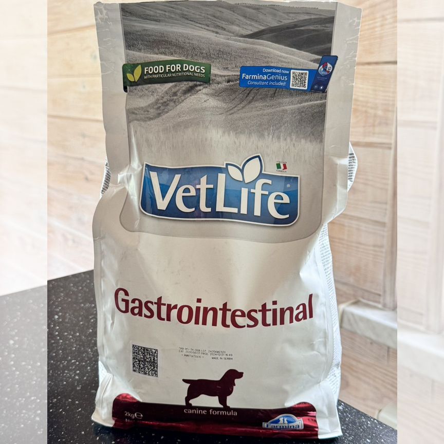 Корм для собак vetlife