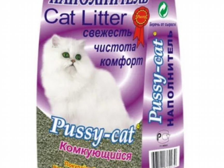 Наполнитель комкующийся Pussy-Cat 4,5л