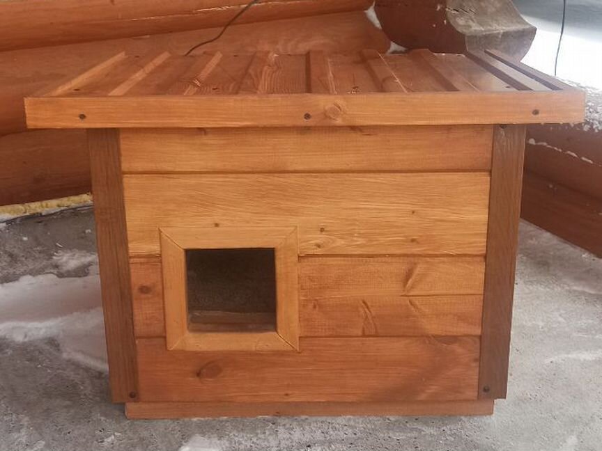 Будка для кошки утепленная