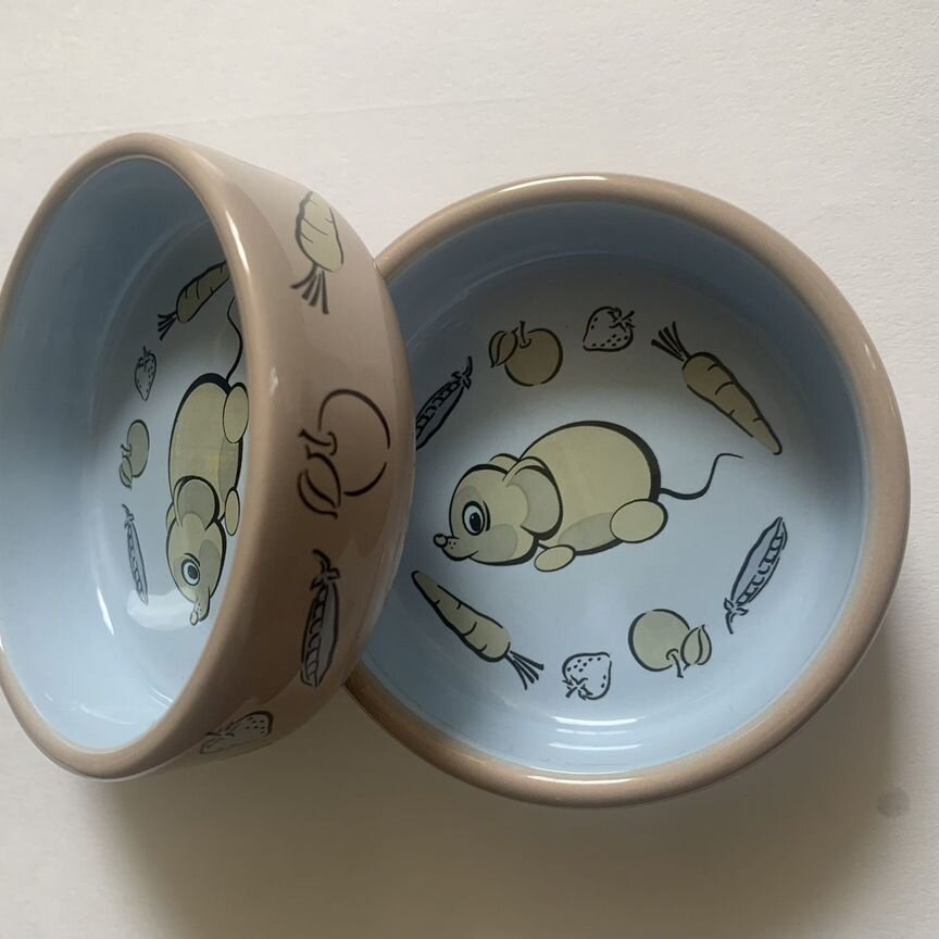 2 миски для котенка