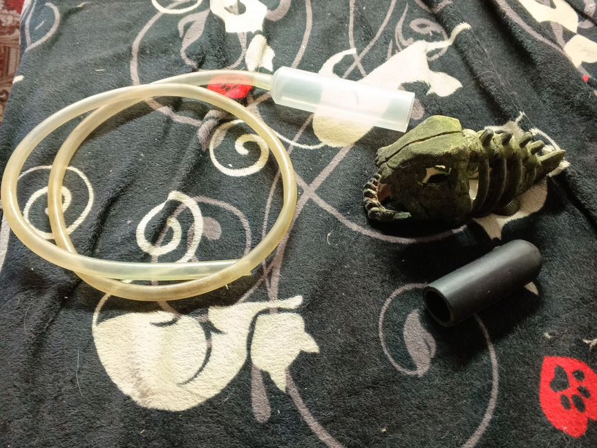 Декорации для аквариума, трубка, сифон