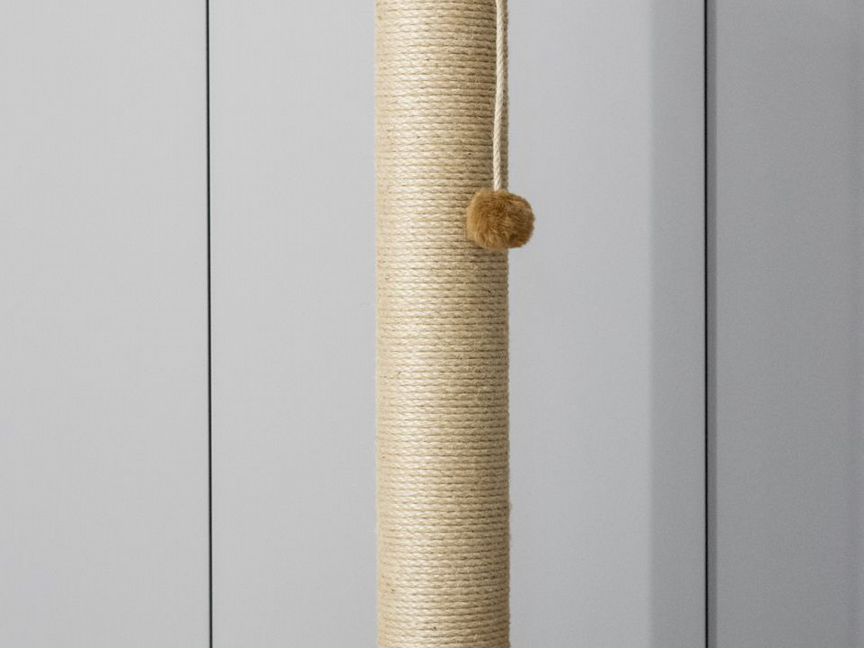 Когтеточка столбик для кошки из джута