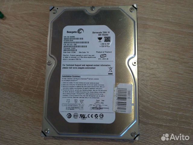 Жесткий диск HDD 320GB Seagate st3320620as купить в Санкт-Петербурге ...