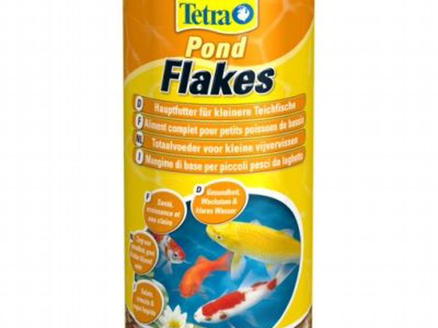 Tetra Pond Flakes 1литр Корм для прудовых рыб в хл