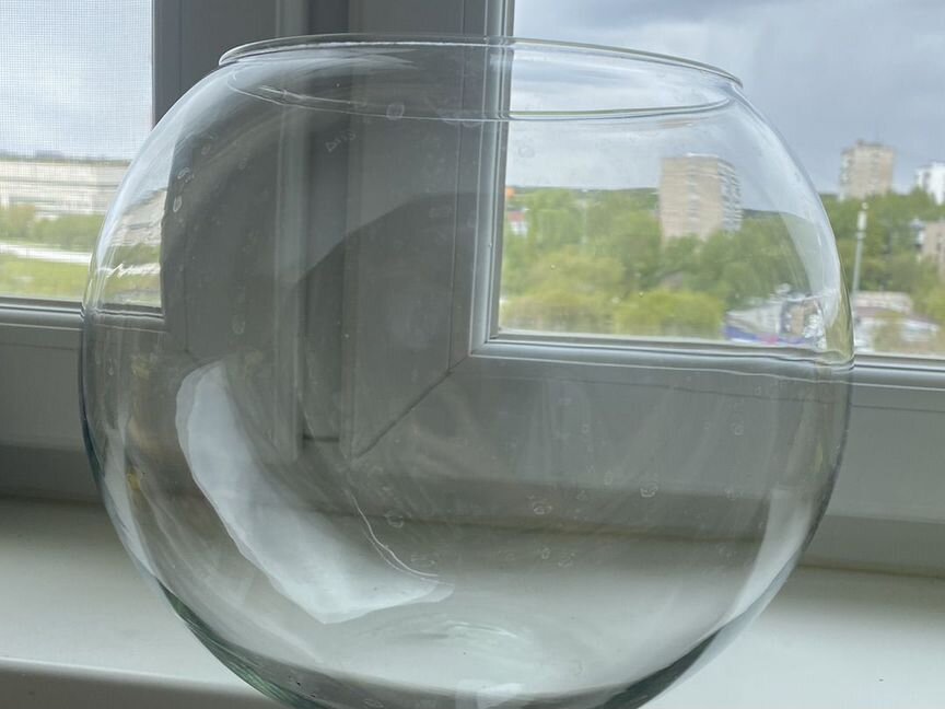 Колба стеклянная для аквариума 6-7 литров