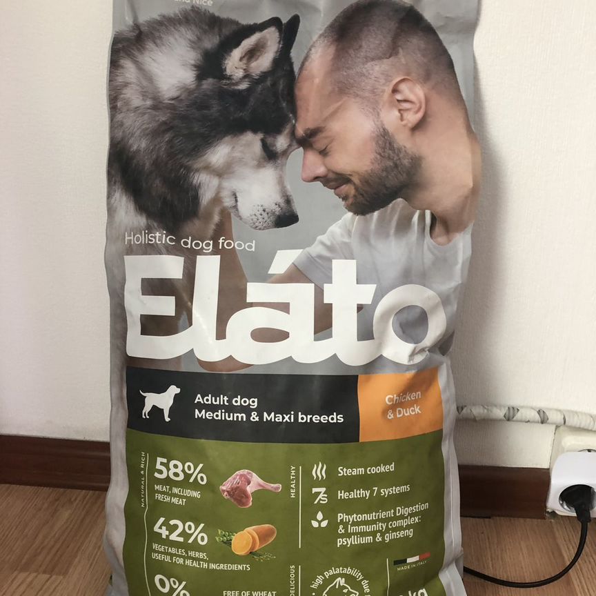 Сухой корм для собак Elato 8кг