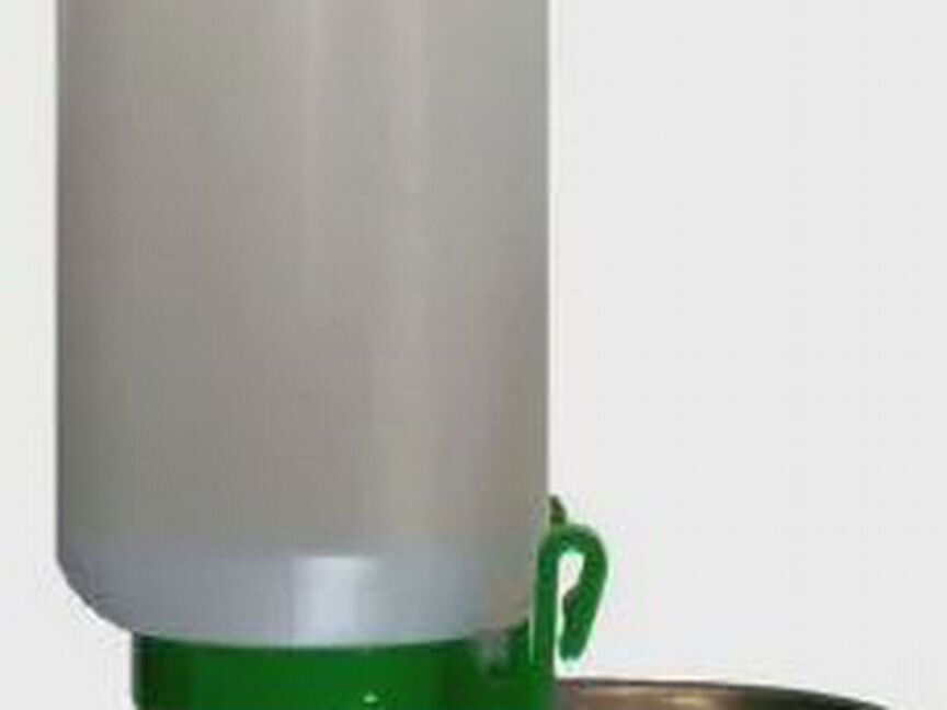 Поилка чашечная д грызущих с бутылкой на клетку 2л