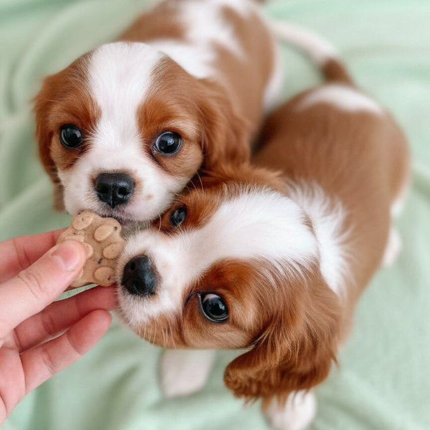 Кавалер кинг-чарльз-спаниель, щенок