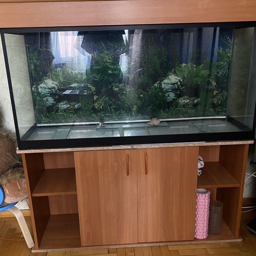 Аквариум с тумбой бу
