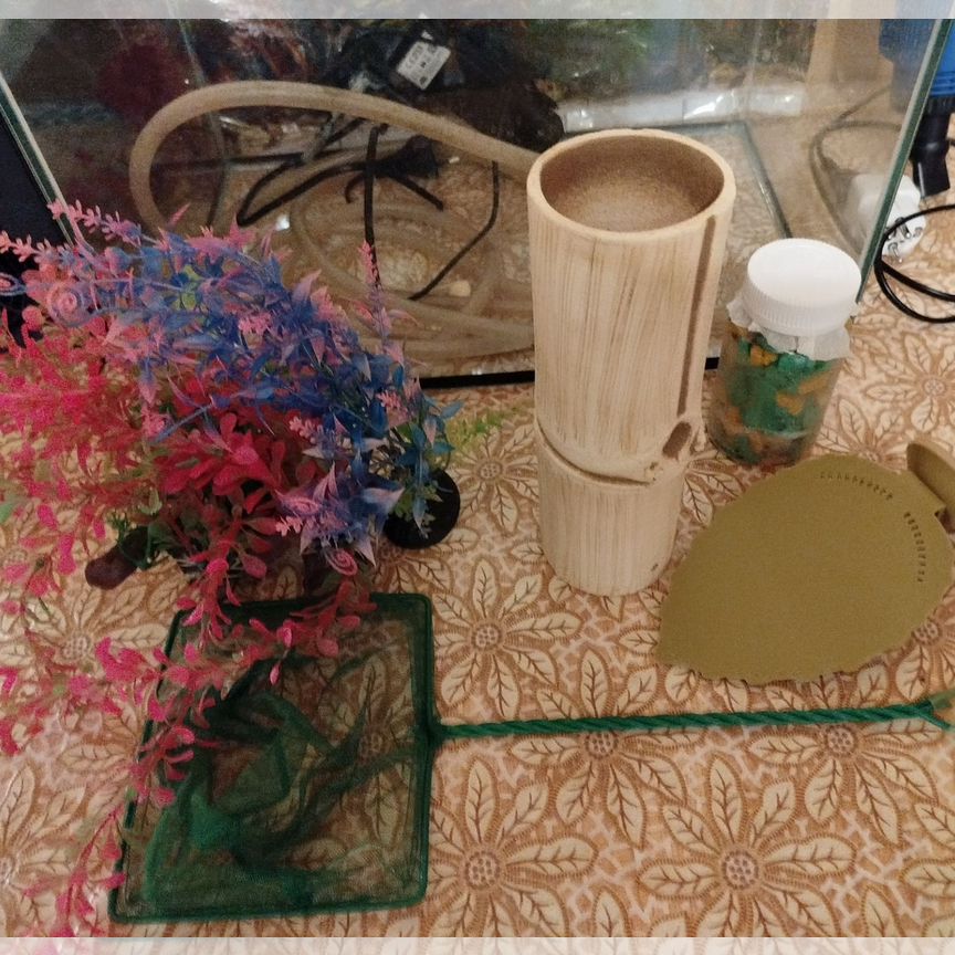 Аквариум с пренадлежностями