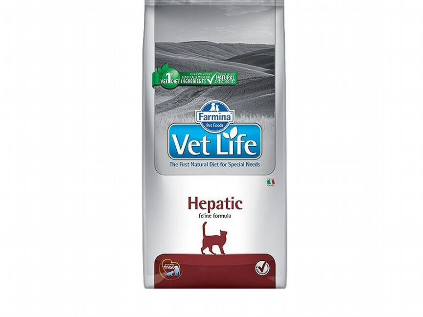 Фармина Диета Гепатик для кошек 2кг, Проблемы Пече