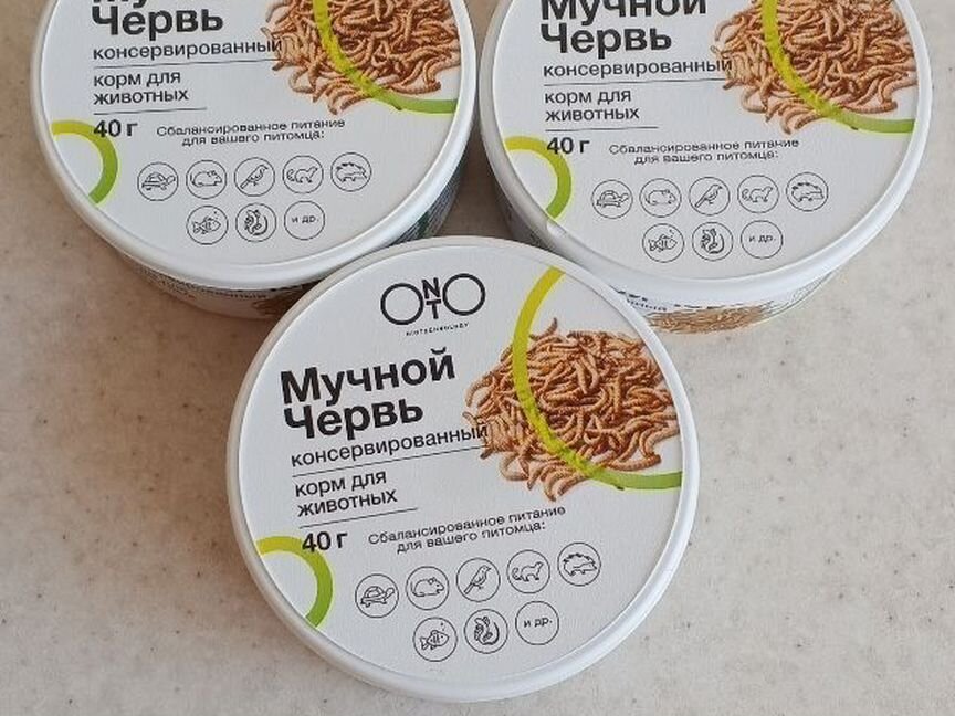 Мучной червь консервированный