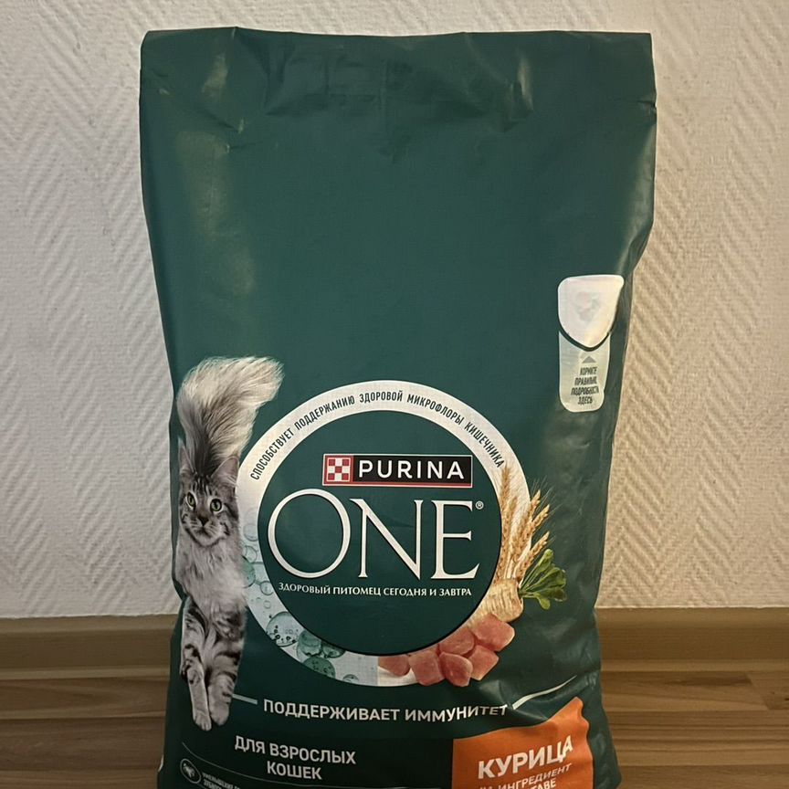 Корм для кошек ONE 9,75кг