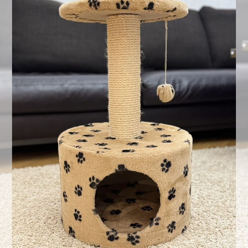 Когтеточка с домиком для кошек