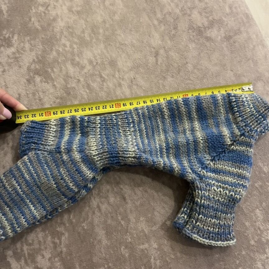 Одежда для собак комбинезон вязанный 30 см