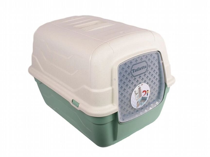 Закрытый туалет-домик для кошек. Италия