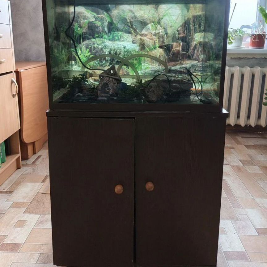 Аквариум с тумбой бу
