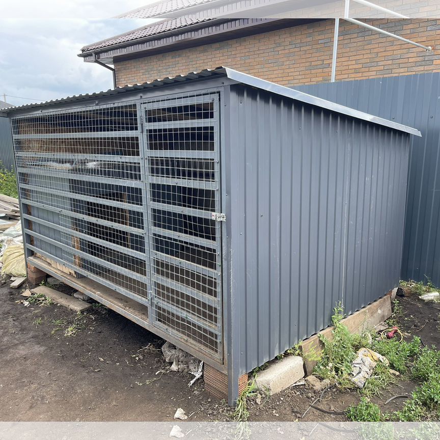 Вольер и будка для собаки