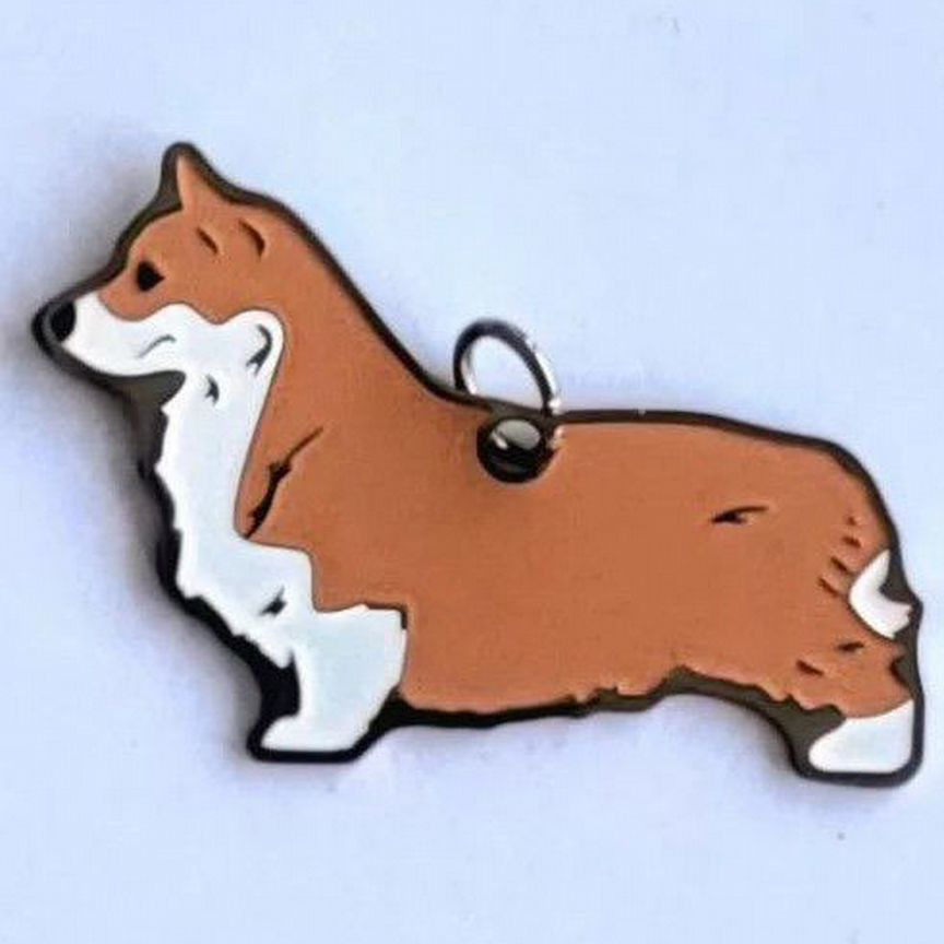 Адресник для собак корги новый