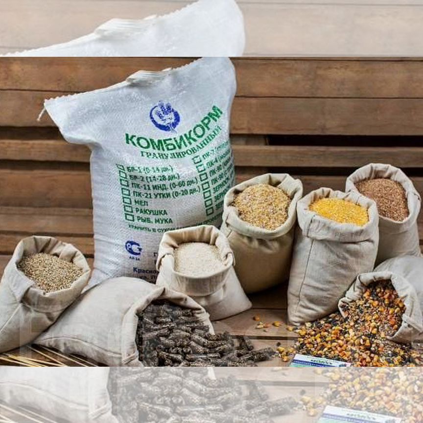 Зерносмесь колотое зерно для кур Дробленка корма