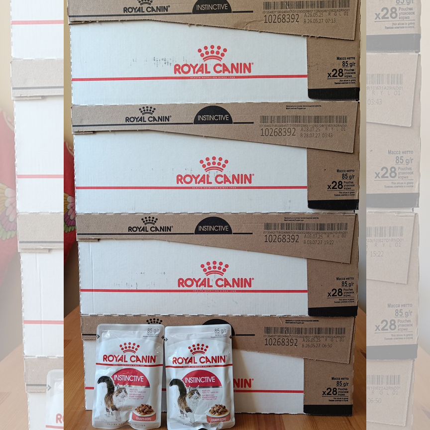 Паучи Royal Canin Instinctive в соусе, уп. 28 шт