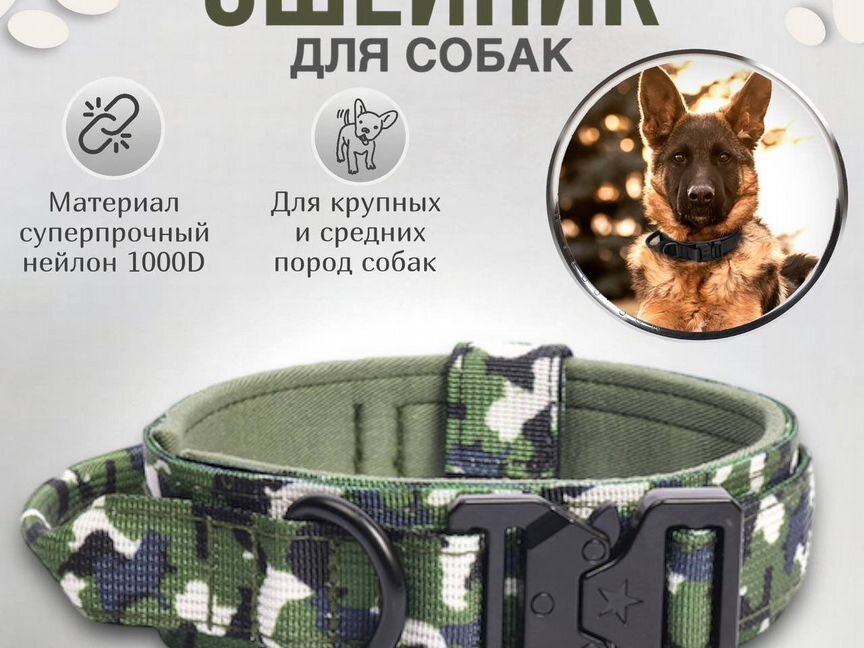 Ошейник для собак тактический