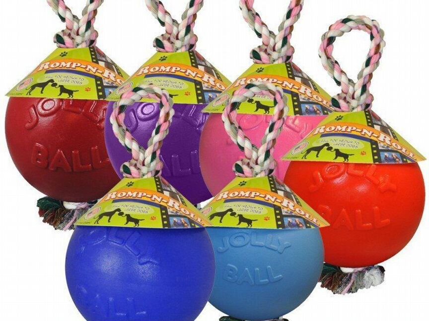 Игрушка мяч на канате Romp-n-Ball для собак