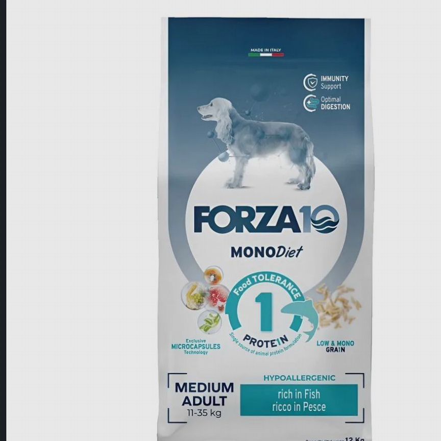Сухой корм для собак forza 10 моно рыба