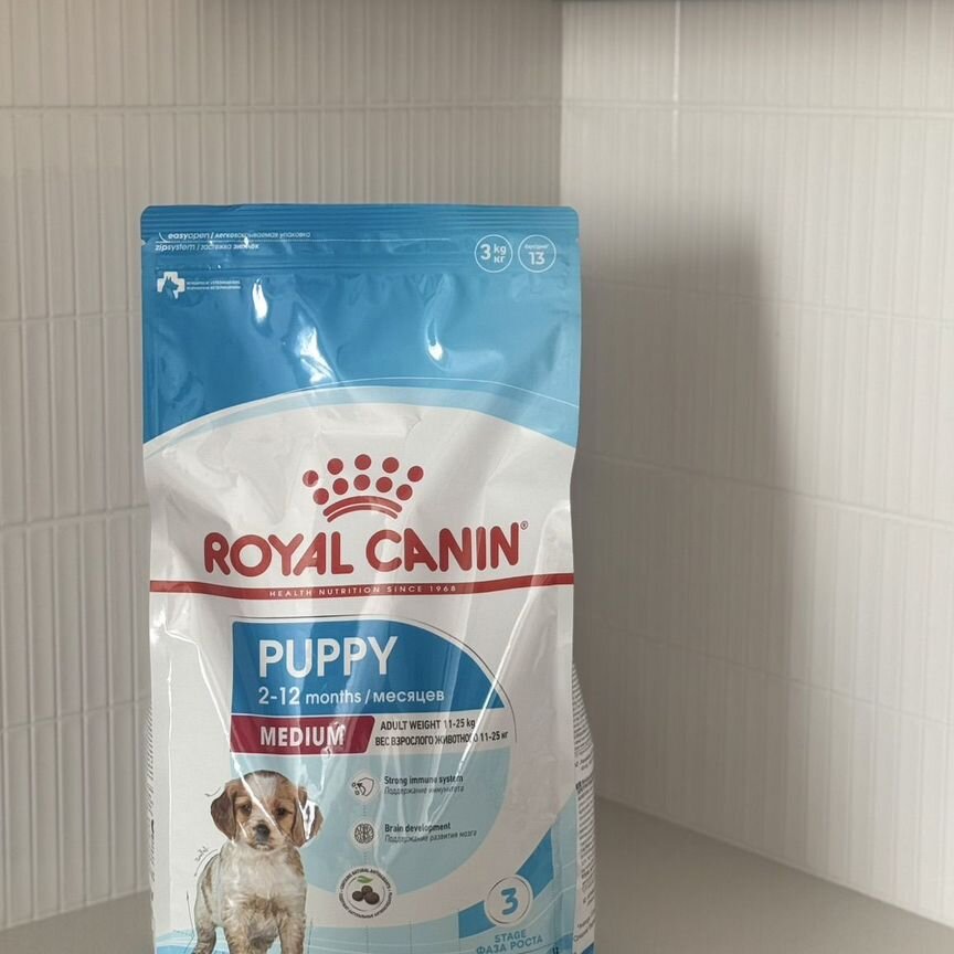 Корм для собак royal canin puppy medium 3 кг