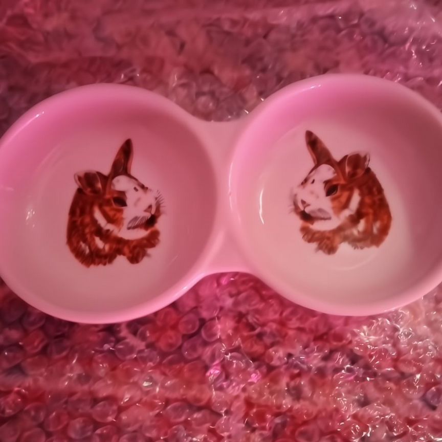 Миска для животных двойная