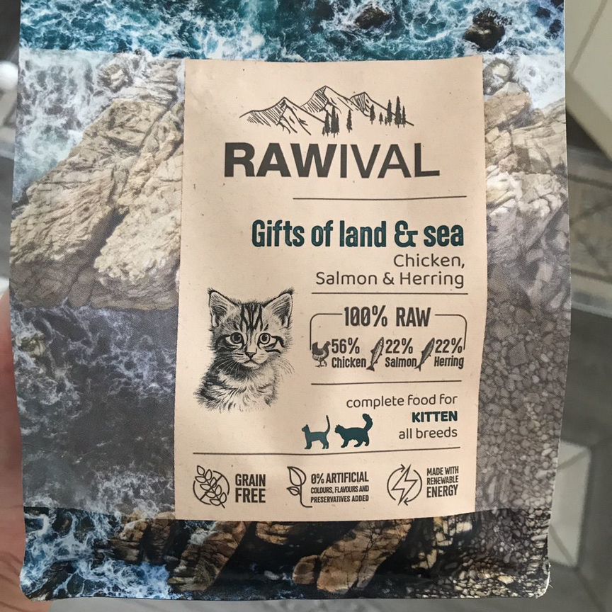 Корм для котят сухой rawival
