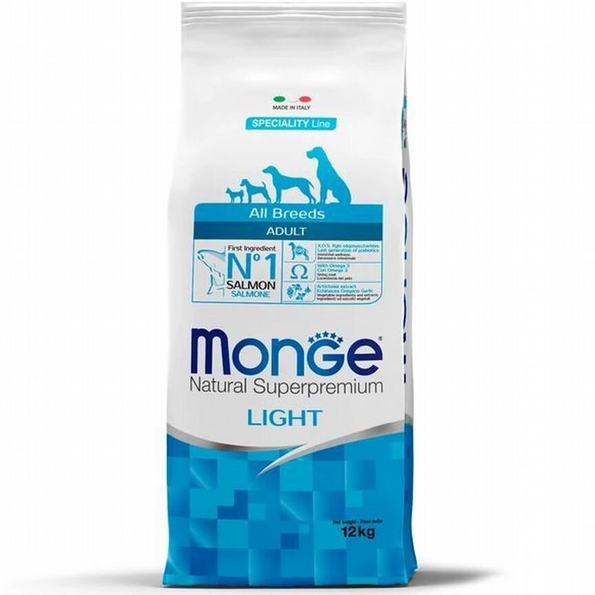 Monge Dog Speciality Line Light 12 кг(Лосось)
