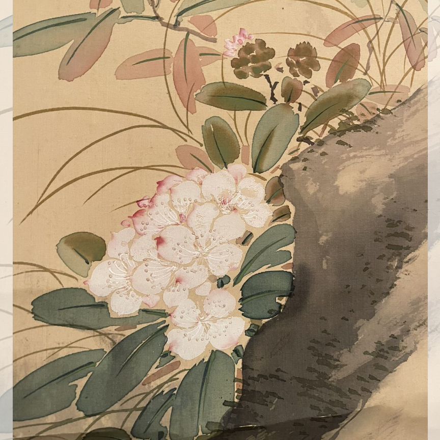 Старинный свиток. Японская живопись