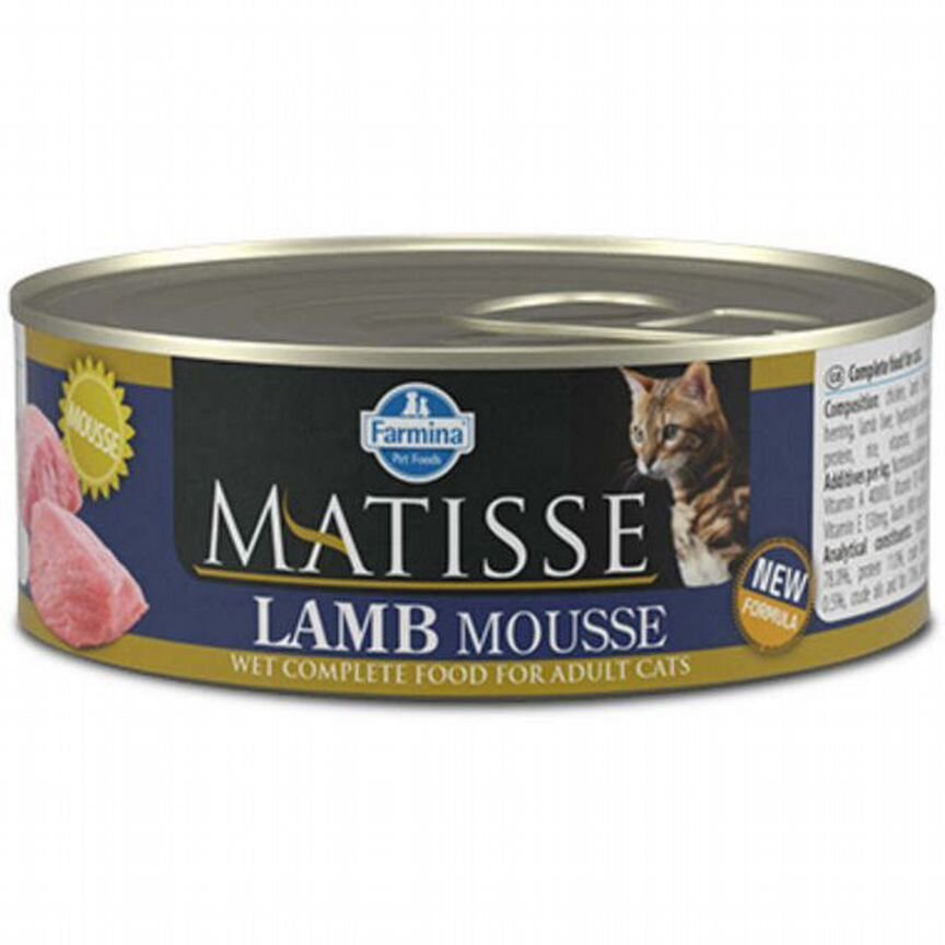 Корм для кошек Matisse Cat mousse Lamb, 85 г