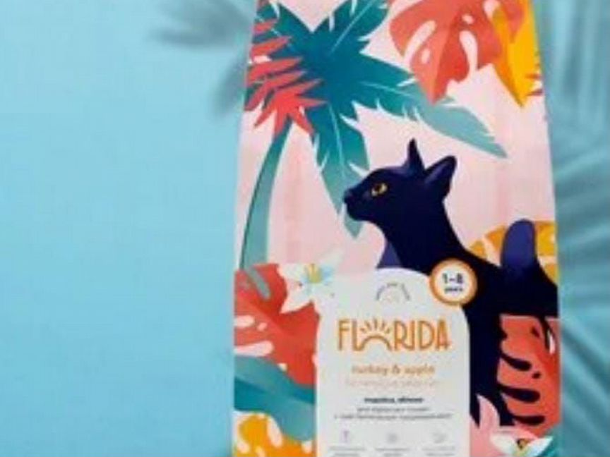 Florida Флорида корм для кошек 3+1кг Науки,12