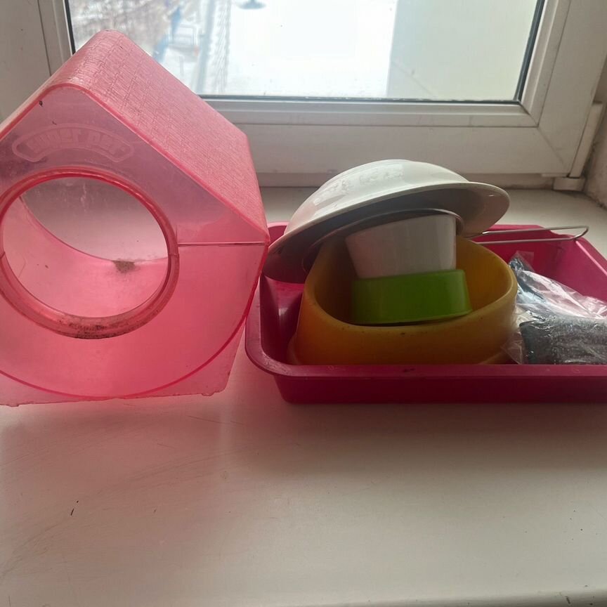 Посуда для кормления и для купания грызунов