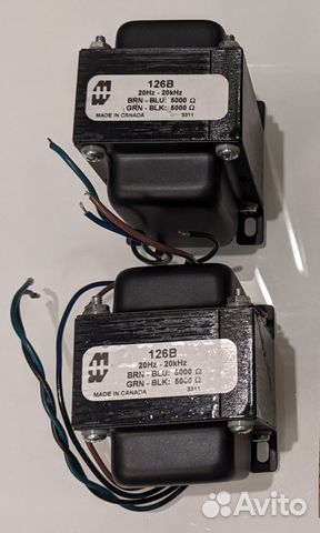 Трансформаторы Hammond 126B купить в Москве | Электроника | Авито