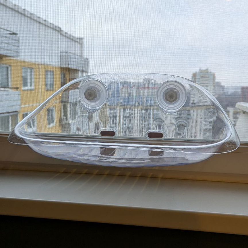 Гамак для кошки на окно на присосках