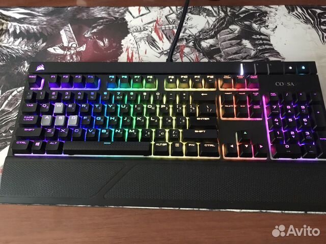 Corsair strafe RGB Cherry MX Red Black USB купить в Санкт-Петербурге ...
