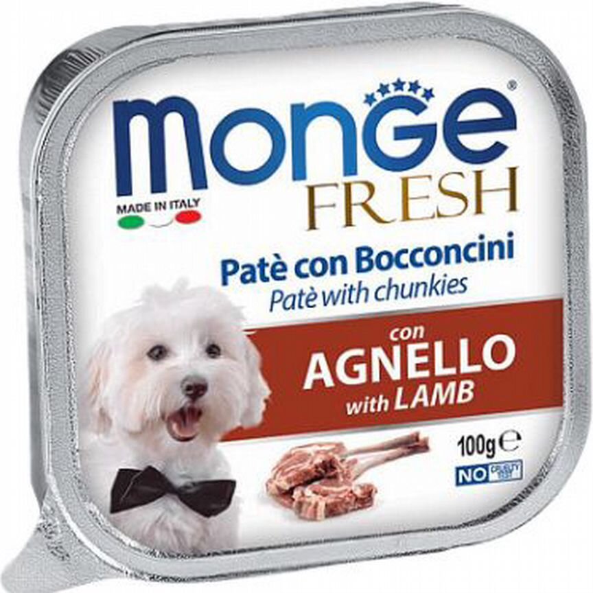 Корм для собак Monge Fresh Pate (Ягненок) 100 г