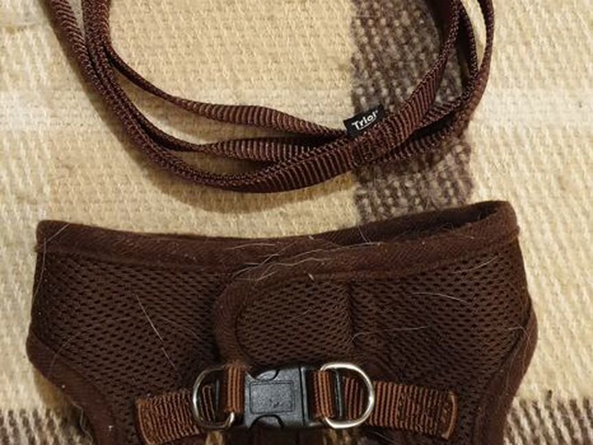 Шлейка жилетка мягкая с поводком