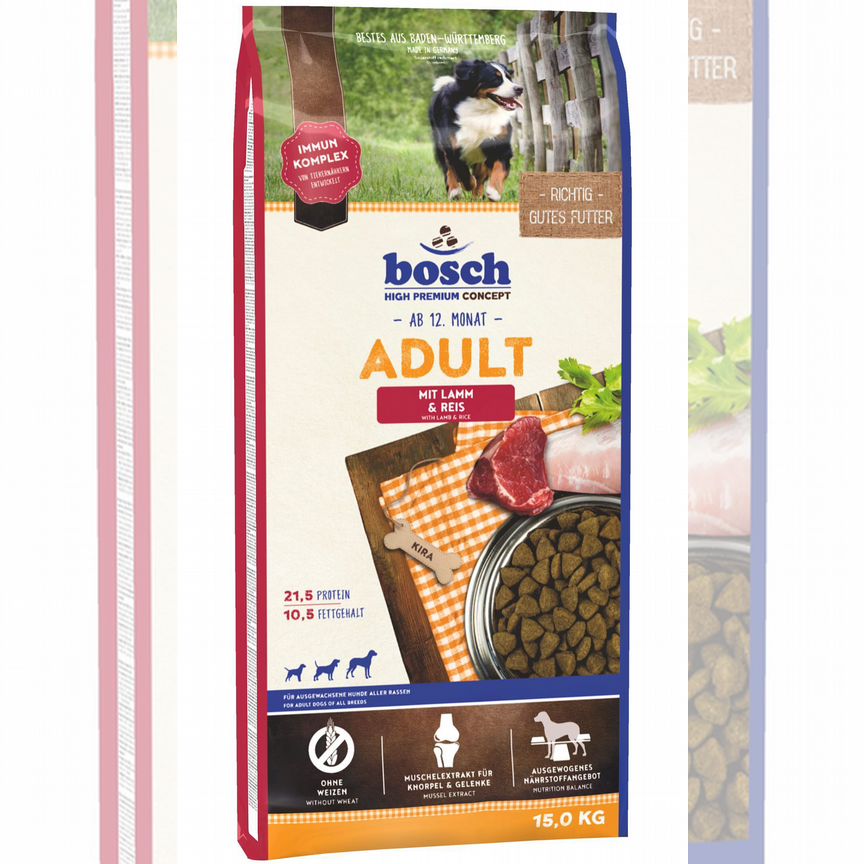 Корм Bosch Adult Lamb & Rice 15 кг