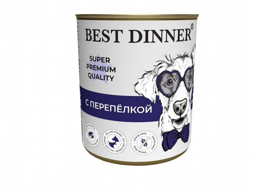 Best Dinner консервы для собак Super Premium "