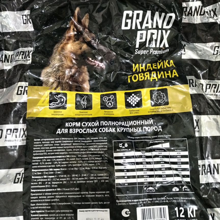 Корм grand prix 12 кг