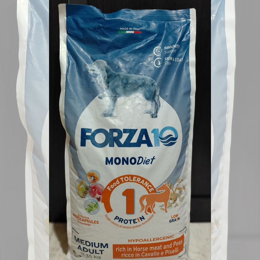 Корм для собак Forza10 monodiet (12кг) конина
