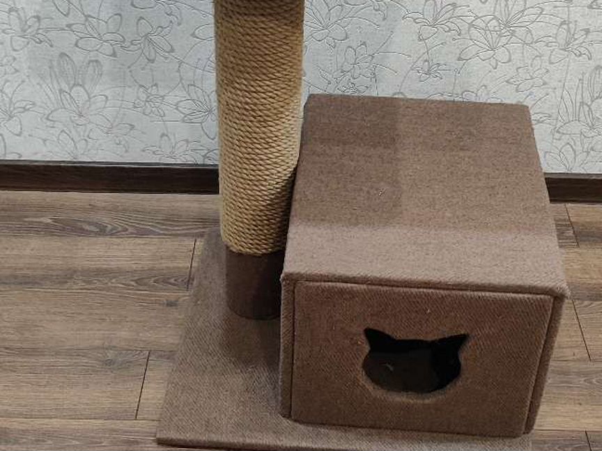 Домик для кошки с когтеточкой